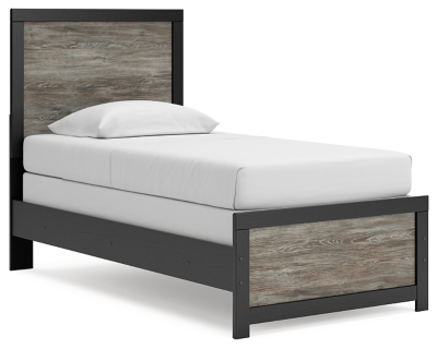 Click here for Jonnifer Twin Panel Bed  Black/Gray prices