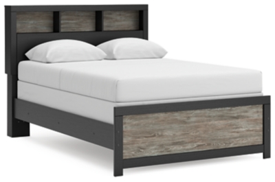 Click here for Jonnifer Full Bookcase Bed  Black/Gray prices