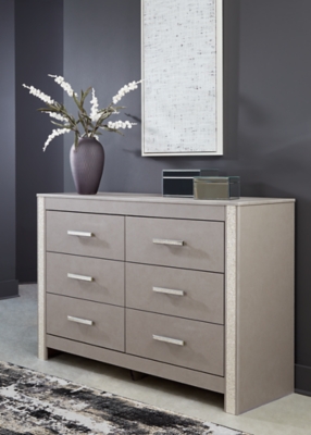 Click here for Surancha 6 Drawer Dresser  Gray prices