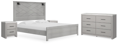 Click here for Cottonburg King Panel Bed with Dresser and 2 Night... prices