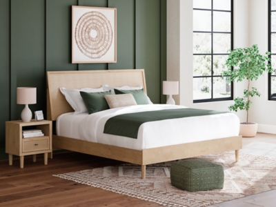 Click here for Cielden King Panel Bed  Two-tone prices
