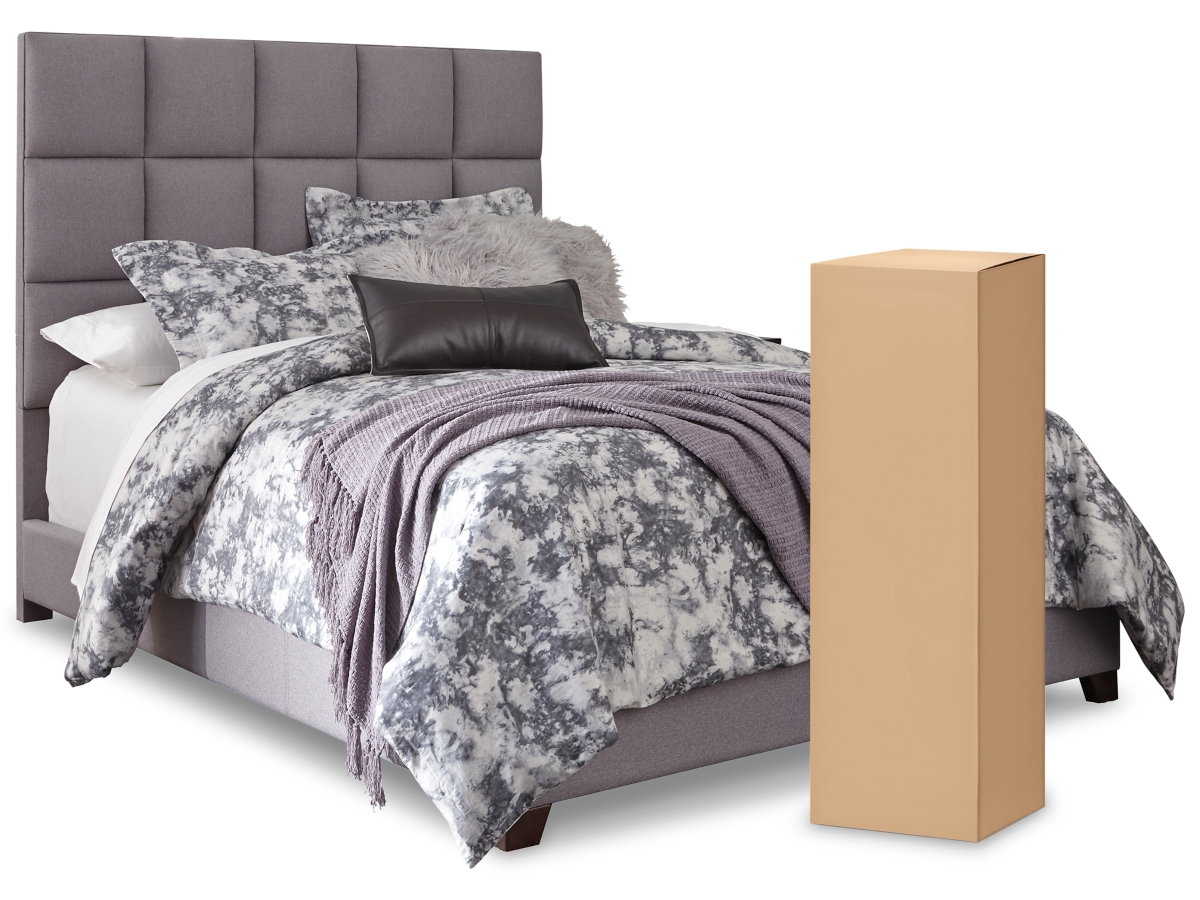 Dolante King Upholstered Bed with 12 Hybrid Mattress Ashley