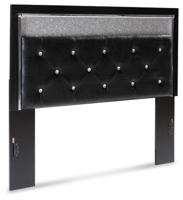 Click here for Kaydell Queen Upholstered Panel Headboard  Black prices
