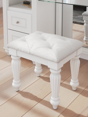 Click here for Maylilly Vanity Stool  White prices