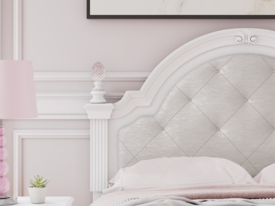 Click here for Maylilly Full Upholstered Panel Headboard  White prices
