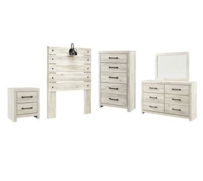 Click here for Cambeck Twin Panel Headboard Bed with Mirrored Dre... prices