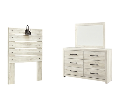 Click here for Cambeck Twin Panel Headboard Bed with Mirrored Dre... prices