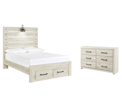 Click here for Cambeck Full Panel Bed with 2 Storage Drawers with... prices