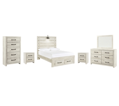 Click here for Cambeck Full Panel Bed with 2 Storage Drawers with... prices