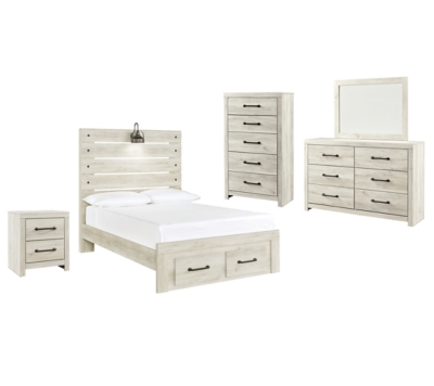 Click here for Cambeck Full Panel Bed with 2 Storage Drawers with... prices