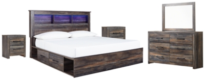 Click here for Drystan King Bookcase Bed with 2 Storage Drawers w... prices