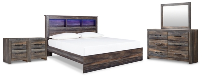 Click here for Drystan King Panel Bookcase Bed with Mirrored Dres... prices