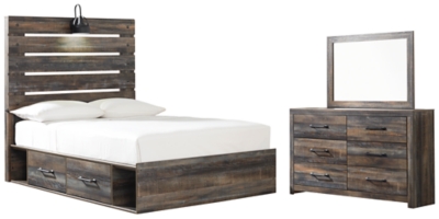 Click here for Drystan Full Panel Bed with 2 Storage Drawers with... prices