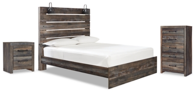 Click here for Drystan Queen Panel Bed with Chest and Nightstand... prices