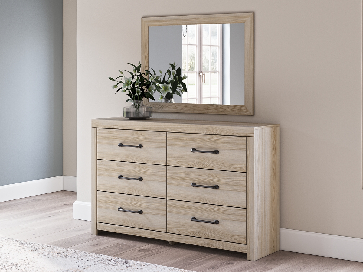 Senbry 6 Drawer Dresser and Mirror