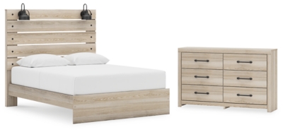 Click here for Senbry Queen Panel Bed with Dresser  Tan prices