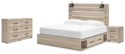 Click here for Senbry King Panel Bed with Dresser and Nightstand prices