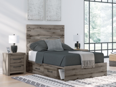 Click here for Urbanoore Full Panel Storage Bed  Brown Gray prices