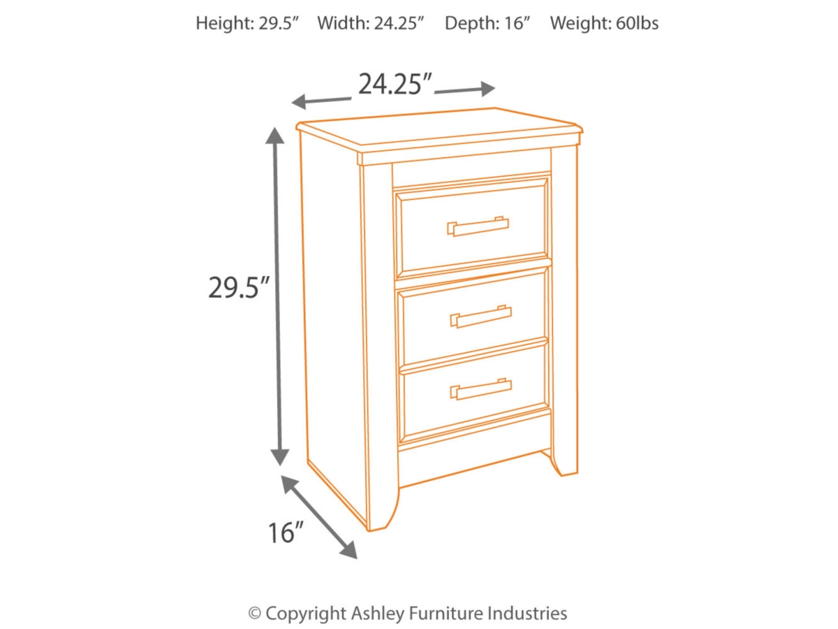 Juararo 25 2 Drawer Nightstand Ashley