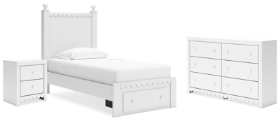 Click here for Mollviney Twin Panel Storage Bed with Dresser and... prices