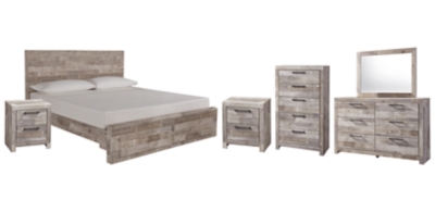 Click here for Effie King Panel Bed with 2 Storage Drawers with M... prices