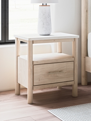 Click here for Cadmori 24 1 Drawer Charging Nightstand  Two-tone prices
