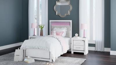 Click here for Altyra Twin Panel Bed with Upholstered Headboard... prices