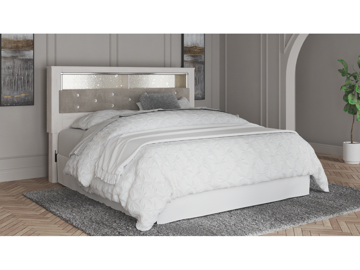 Ashley bookcase headboard king store