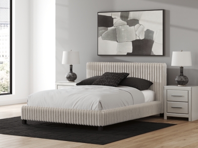 Click here for Birmonton Queen Upholstered Bed  White prices