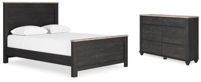 Nanforth Queen Panel Bed with Dresser | Ashley