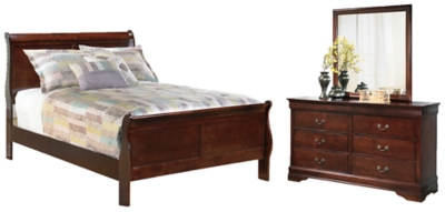 Click here for Alisdair Full Sleigh Bed with Mirrored Dresser  Re... prices