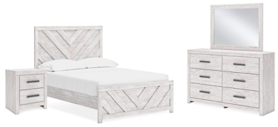 Click here for Cayboni Full Panel Bed with Mirrored Dresser and N... prices