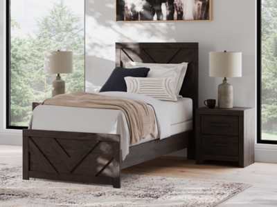 Click here for Prendonea Twin Panel Bed  Charcoal prices