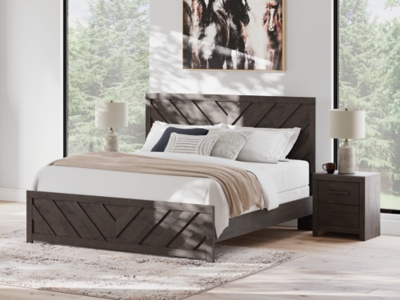 Click here for Prendonea King Panel Bed  Charcoal prices