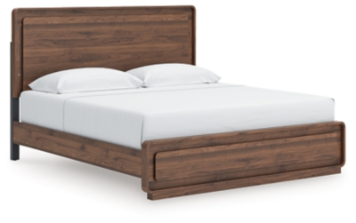 Click here for Hollinaze King Panel Bed  Walnut Brown prices