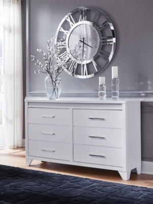 Click here for Frostlyn 6 Drawer Dresser  White prices