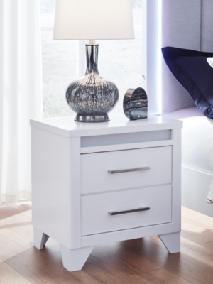 Click here for Frostlyn 23 2 Drawer Nightstand  White prices