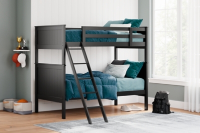Click here for Nextonfort Twin over Twin Bunk Bed  Black prices