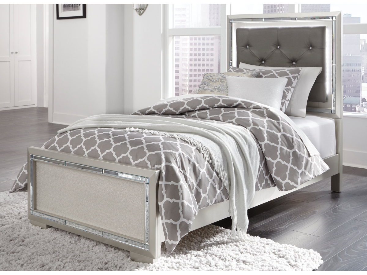 Silver twin bed store
