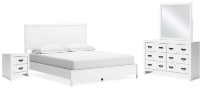 Click here for Binterglen California King Panel Bed with Mirrored... prices