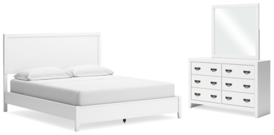 Click here for Binterglen California King Panel Bed with Mirrored... prices