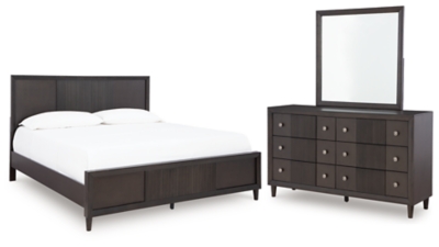 Click here for Urbantrack California King Panel Bed with Mirrored... prices