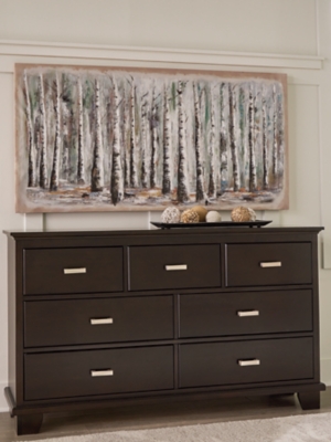 Click here for Covetown 7 Drawer Dresser  Dark Brown prices