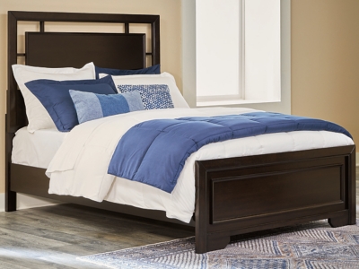 Click here for Covetown Full Panel Bed  Dark Brown prices