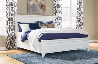 Click here for Trulani California King Panel Bed  White prices
