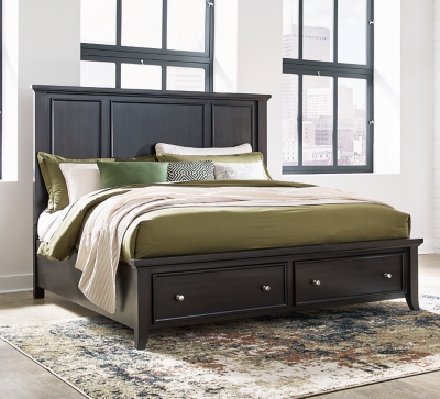 Click here for Bambori California King Panel Storage Bed  Dark Br... prices