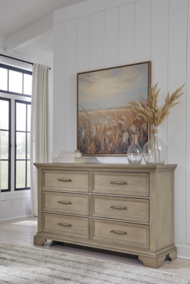 Click here for Vallardia 6 Drawer Dresser  Light Grayish Brown prices