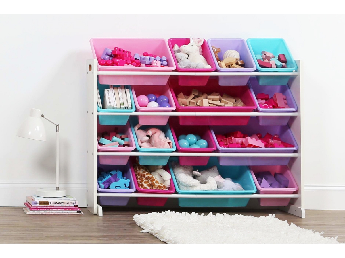 Tot Tutors Kids Forever Super Sized Toy Organizer with 16 Bins