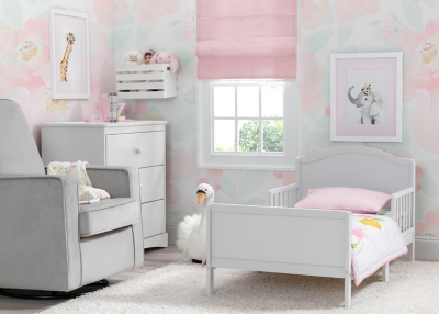 Click here for Delta Children Bennett Wood Toddler Bed  White prices