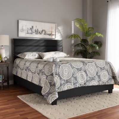 Click here for Ansa Upholstered Bed  Gray prices
